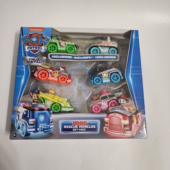 Nickelodeon | Toys | New Exclusive Paw Patrol True Metal Neon Rescue ...